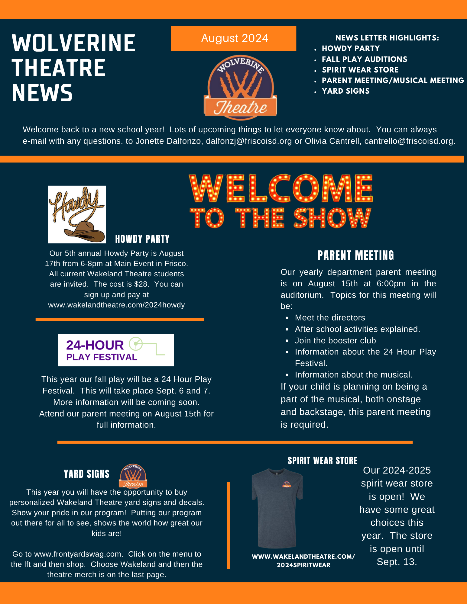 Wakeland Theatre Department